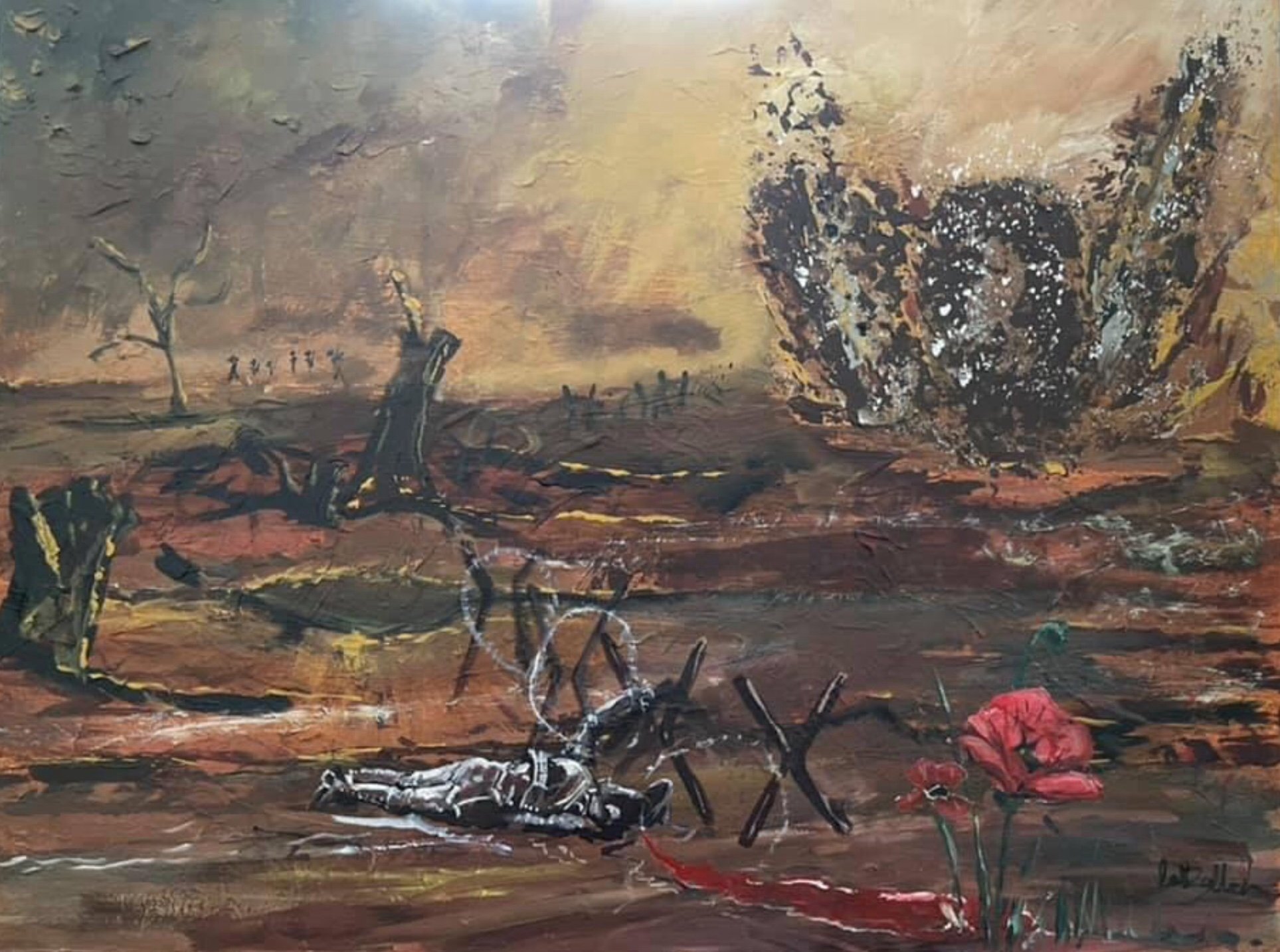 Oil Painting of the Battlefield with an unusual twist... - The Culture ...