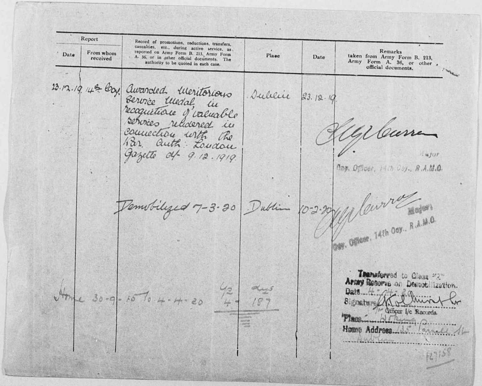 14 Coy RAMC Dublin (Irish Command) 1915 & 1916 - Soldiers and their ...