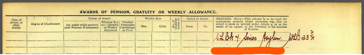Pension Ledger Index Card - Interpreting documents - The Great War ...