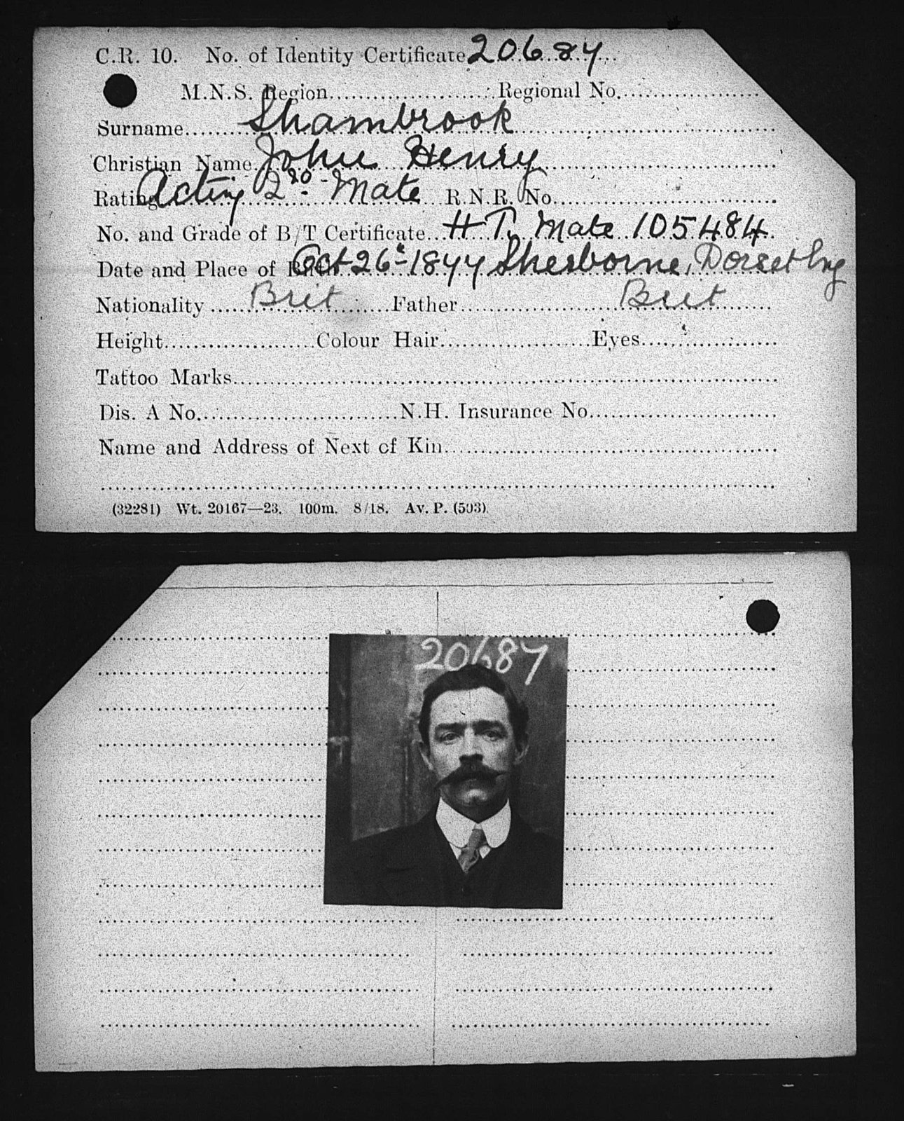 What is this notebook? Ephemera of John Henry Shambrook, A.B. Royal ...