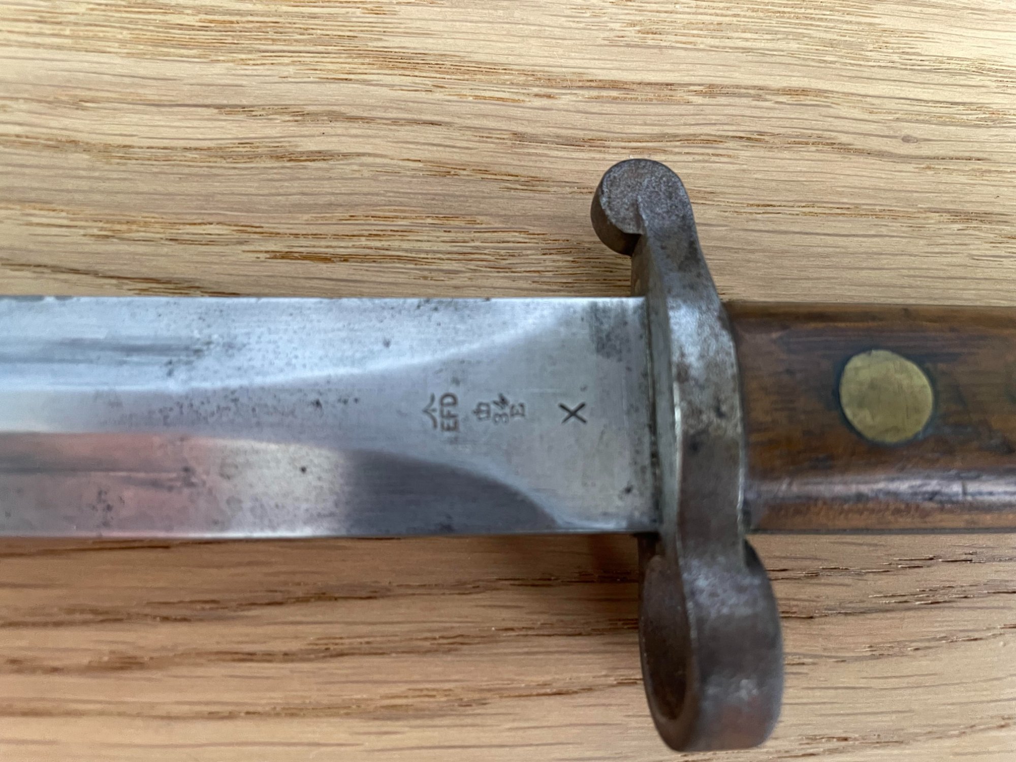 Help with identification and markings of P.1903? bayonet - Arms and ...