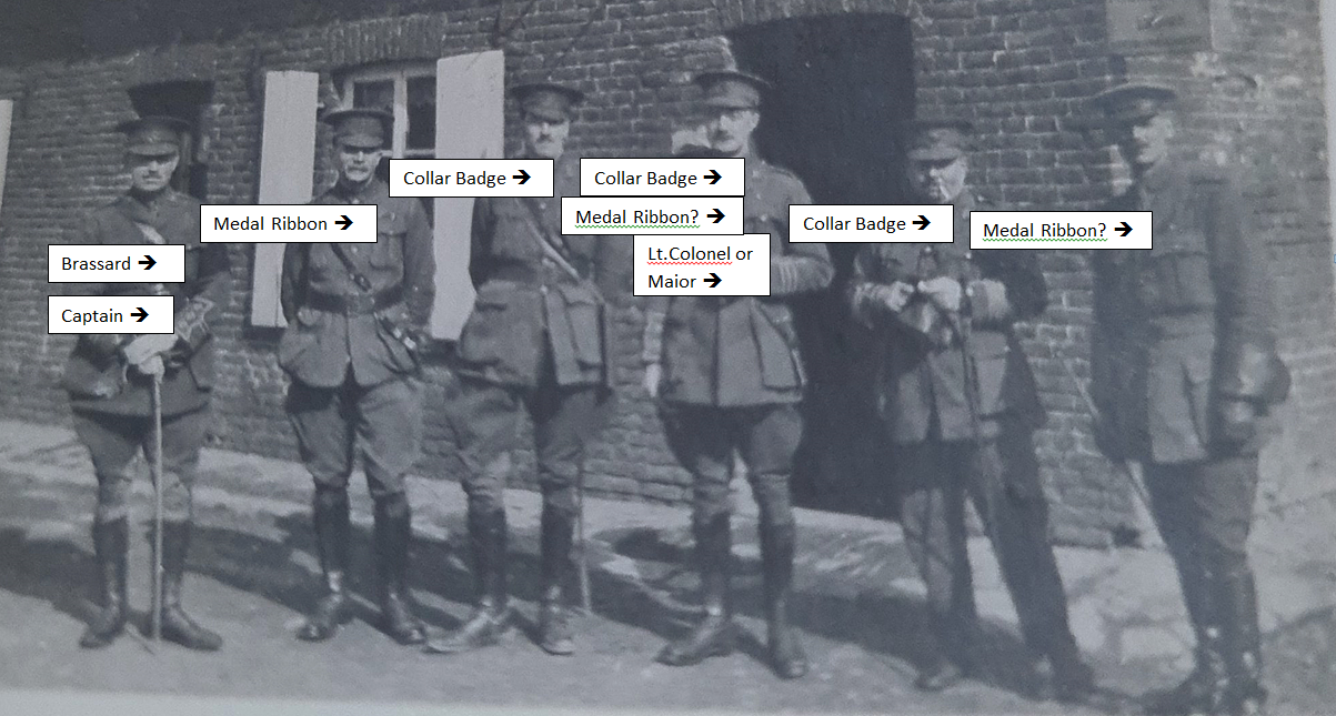Photo of Six Officers - named but who actually are they? - Soldiers and ...