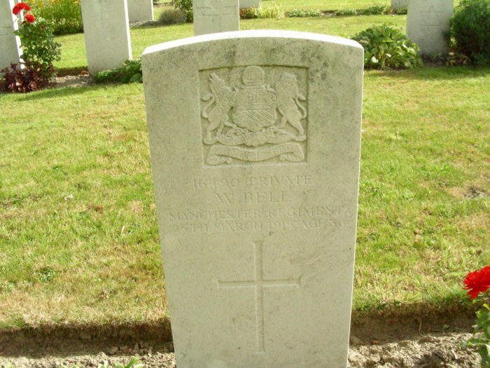 Pte William Bell, 2nd Battalion Manchester Regiment, Service N° 16490 ...