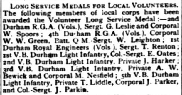 help need tracing 1498 B.Q.M.SJT. W. Leighton 4/Durham RG.V.A. 1907 ...