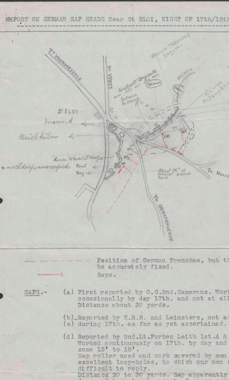 The 'Mound' St Eloi - Page 2 - Maps - The Great War (1914-1918) Forum