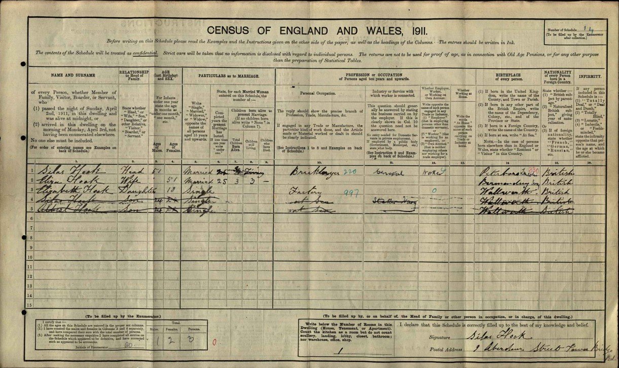 Help to find possible naval details of Silas Fred Hook - Sailors ...