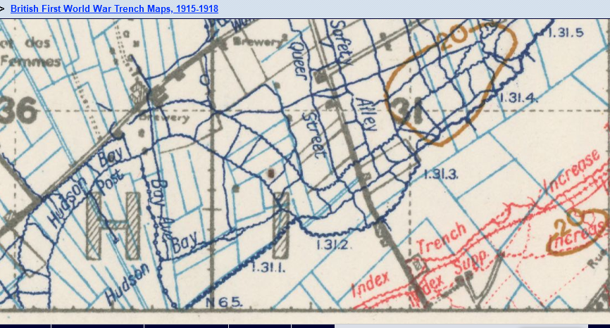 Trench Names and Locations, Bois-Grenier - The Western Front - The ...