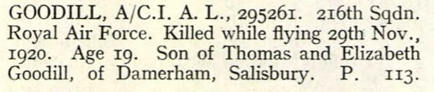 Arthur Leonard Goodill - Soldiers and their units - The Great War (1914 ...