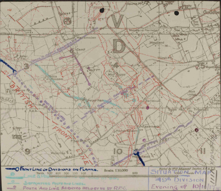 1st/5th West Yorkshire Regiment, 9 October 1917 - Passchendaele (Maps ...