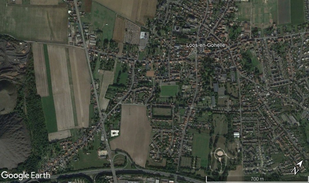 Loos front seen from the air - The Western Front - The Great War (1914 ...