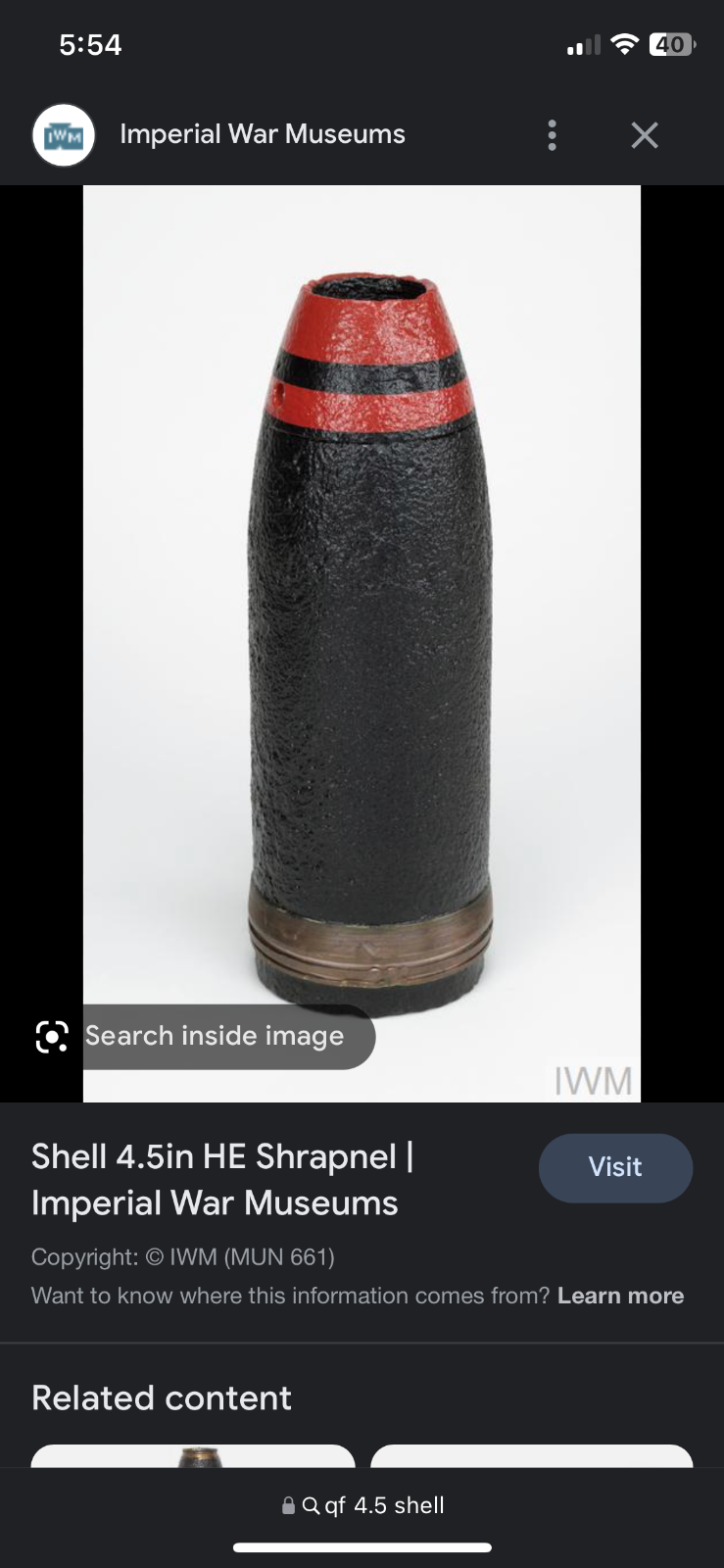 Somme Battlefield Artillery Shell Driving Band I.D. (Delville Wood ...
