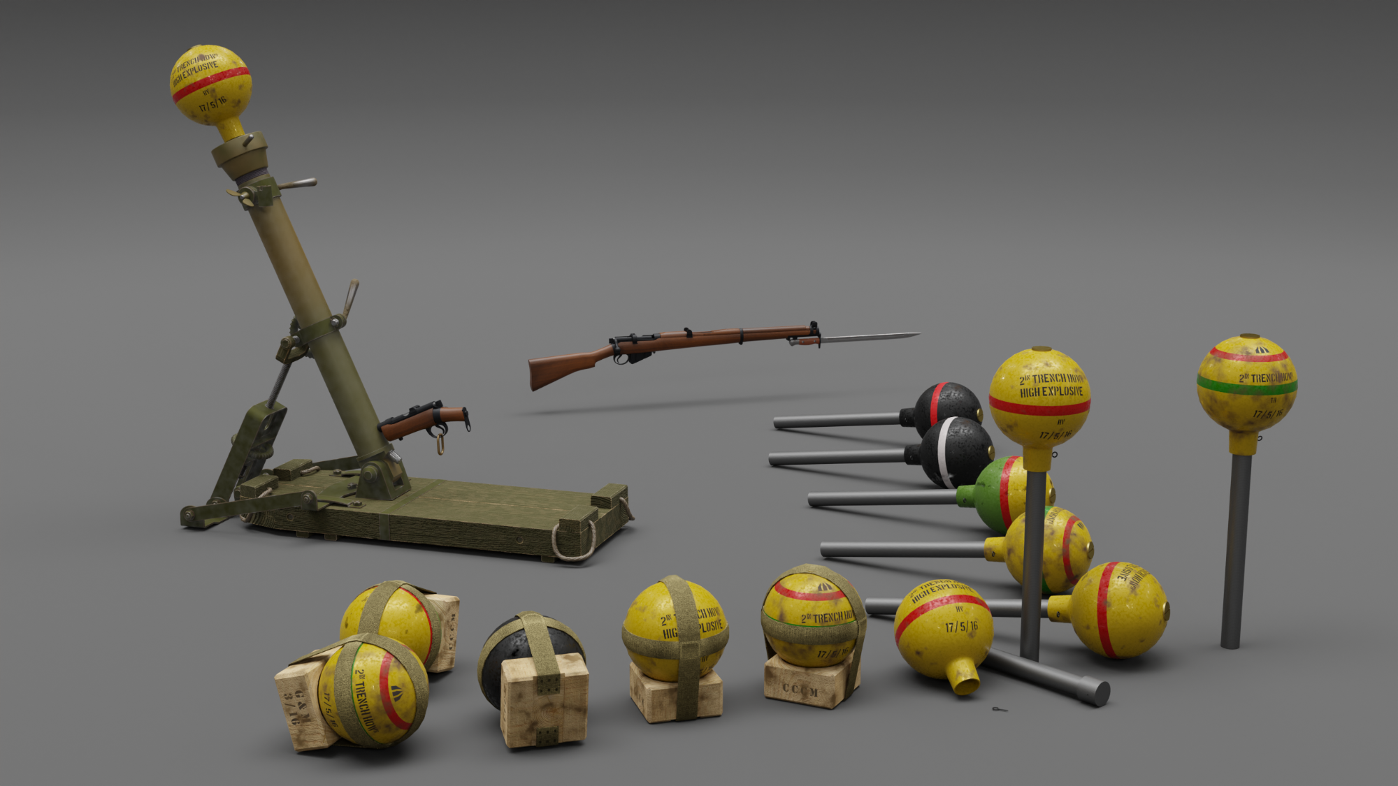 Pomme d'amour | 2inch trench mortar - Arms and other weapons - The ...