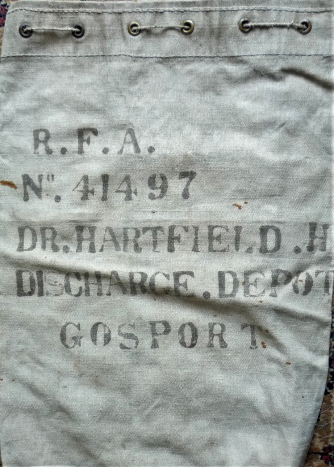 Great War British army kit bags - Other Equipment - The Great War (1914 ...