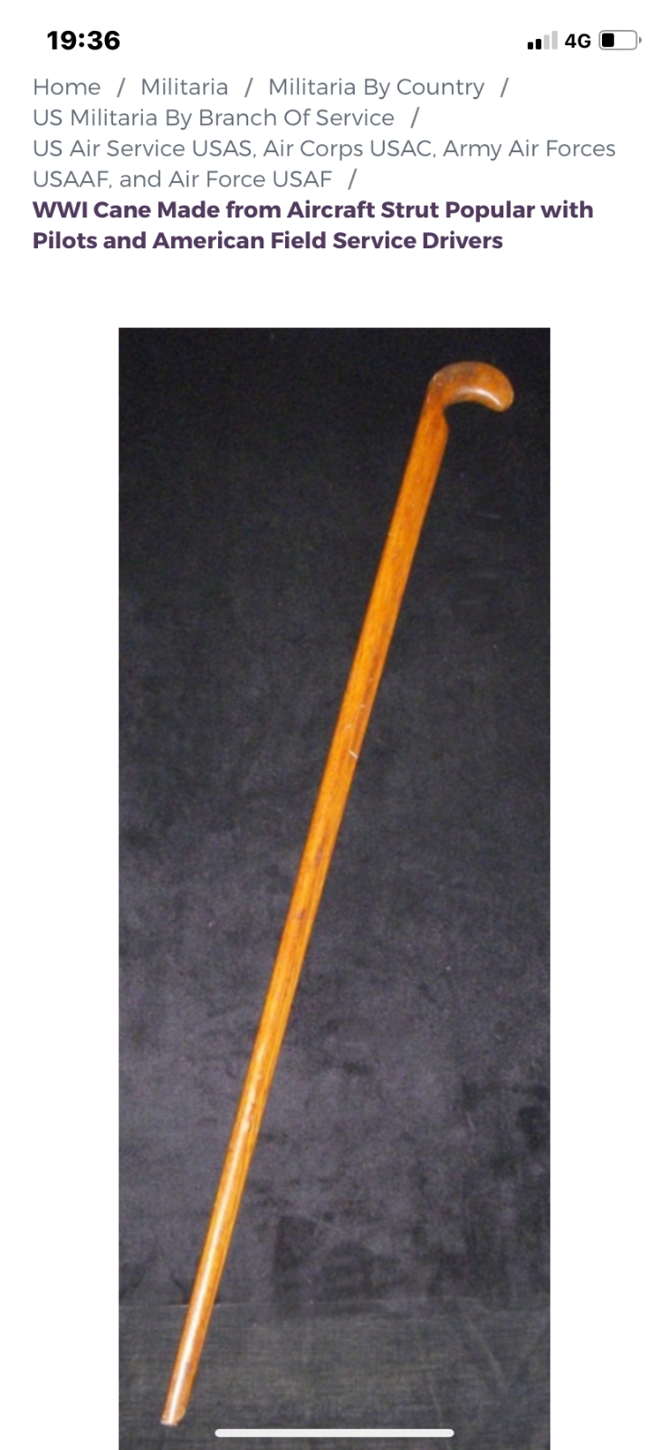 Do you think this is RAF ww1 walking stick strut or prop - Air ...