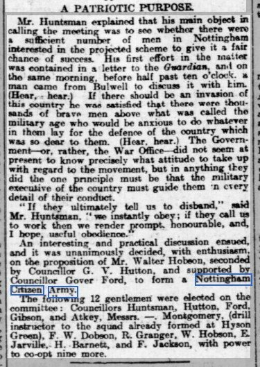 Citizen Army - Other Great War Chat - The Great War (1914-1918) Forum