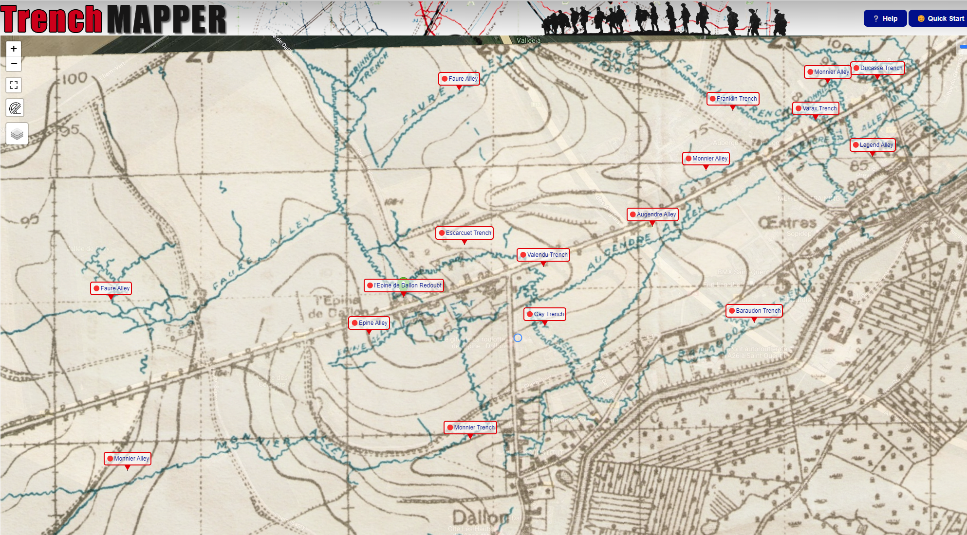 2nd Wiltshires trench location St Quentin 21/3/1918 - Documents ...