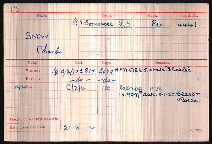 Pte Charles Snow 4441 Divisional Gallantry Certificate Parchment “Soup ...