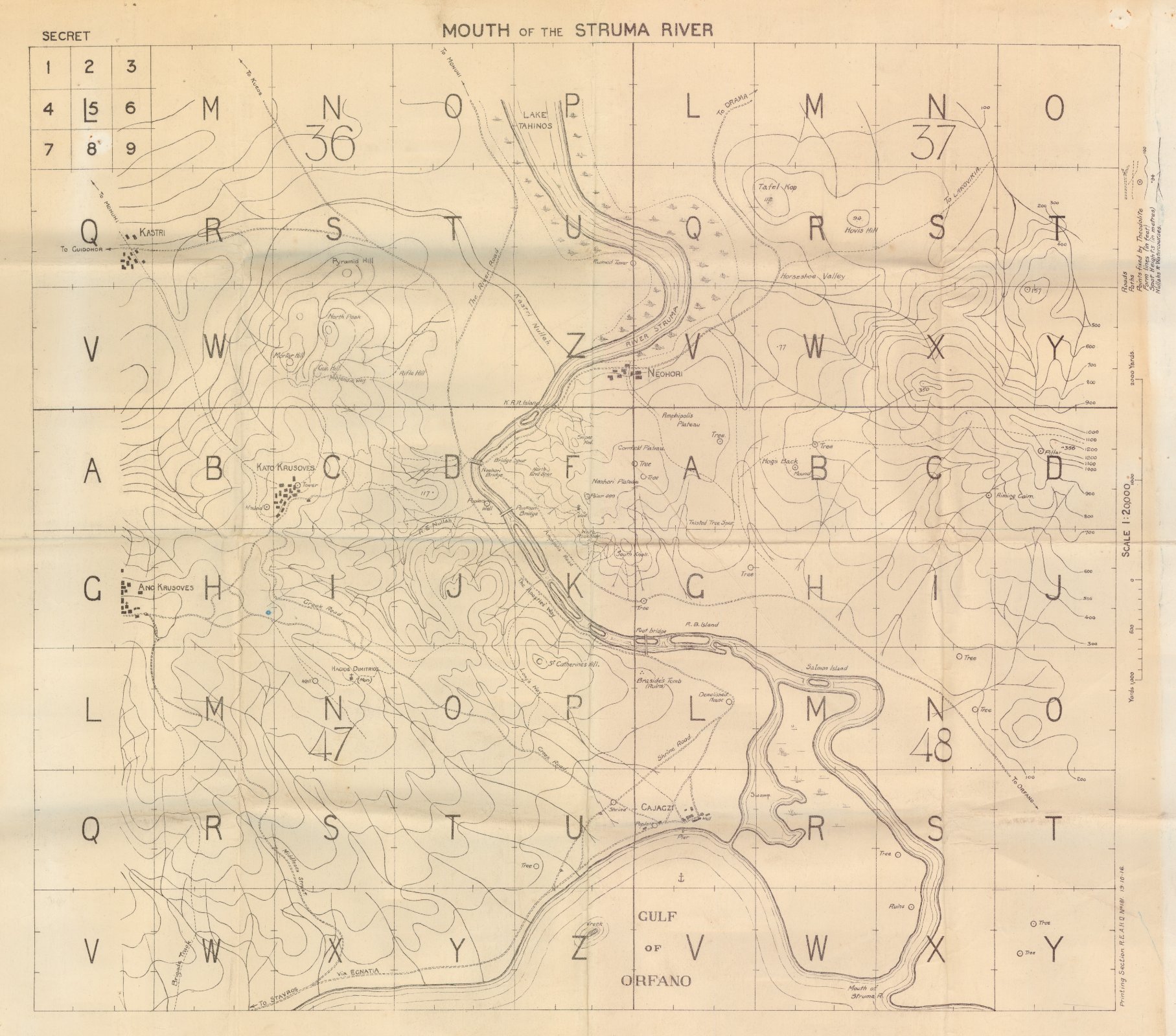 1:20,000 Maps of Struma Front, Salonika. - Salonika & The Balkans - The ...