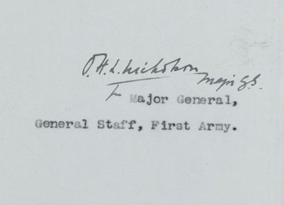First Army Officer - Interpreting documents - The Great War (1914-1918 ...