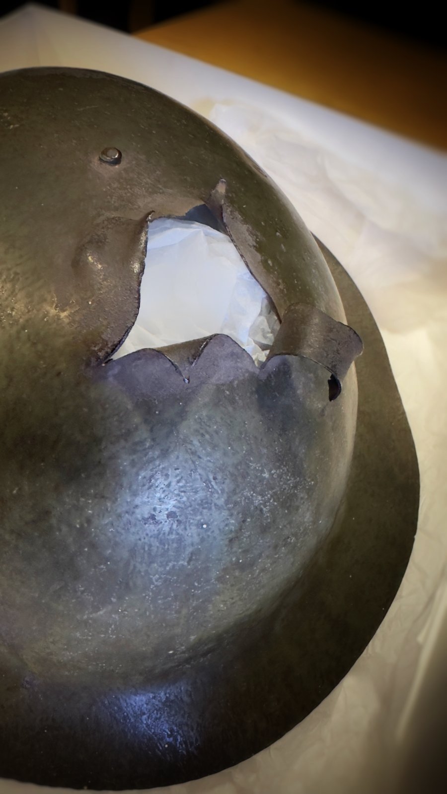 Brodie Helmet entry/exit hole damage analysis - Other Equipment - The ...