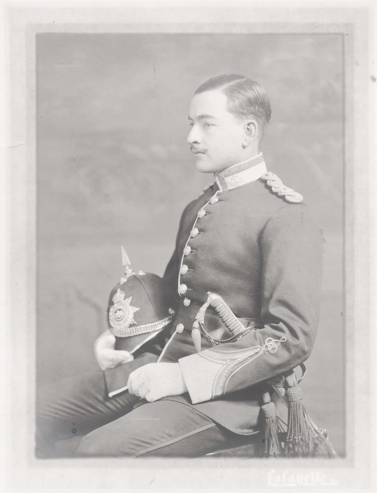 welsh regiment officer with home service helmet, sword etc - Uniforms ...