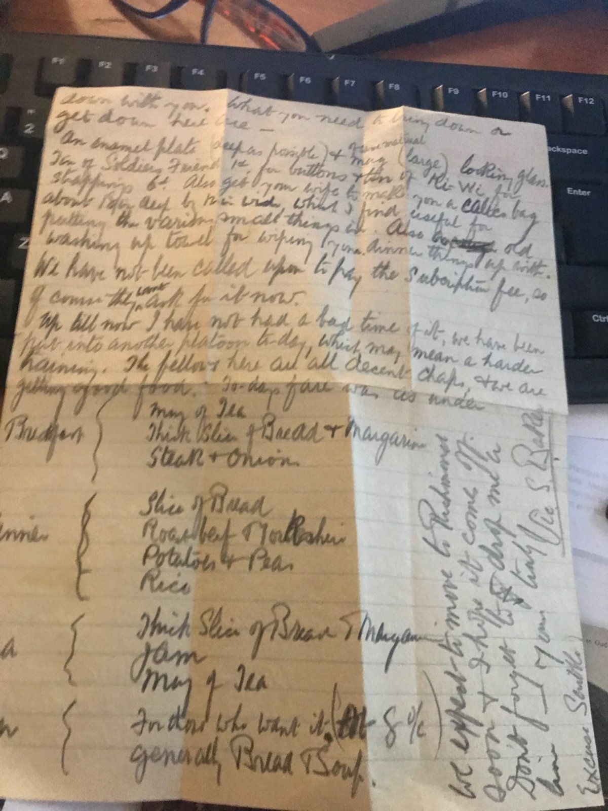 This diary ? came with letters too 385032 Fletcher is this short hand ...