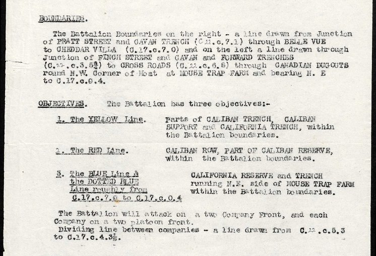 Passchendaele yellow red blue line on map (Sussex ) Help for location ...