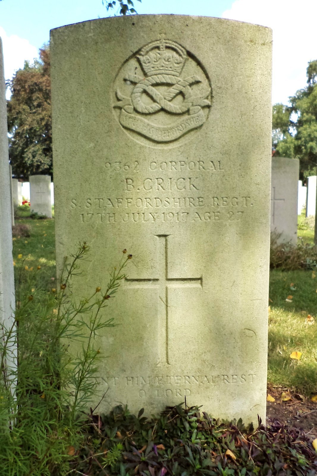 Cpl Bertie Henry CRICK s.n 9362, 7th South Staffs - Page 2 - Soldiers ...
