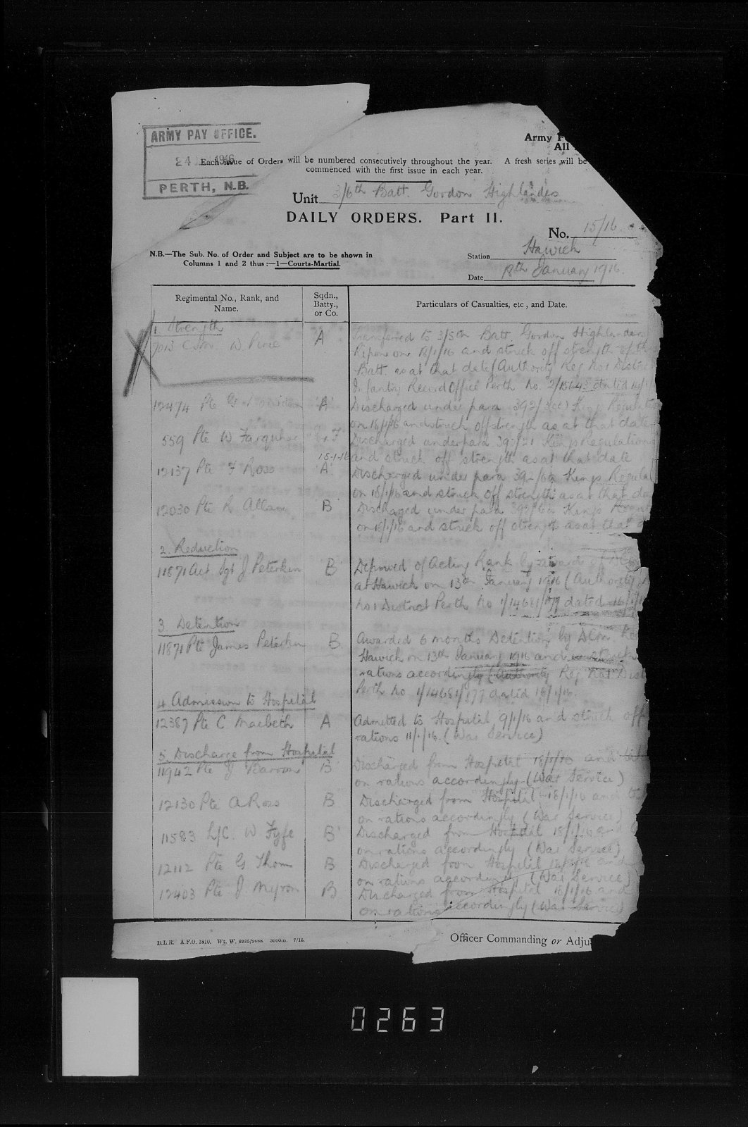 Researching James Myron Gordon Highlanders - Soldiers and their units ...