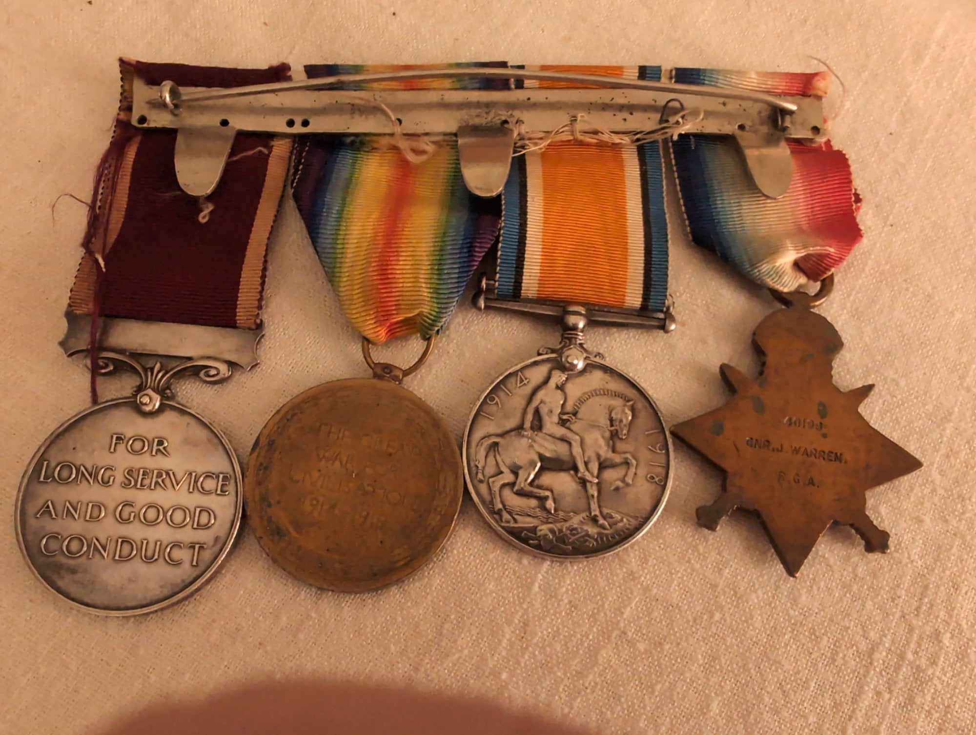 Gunner James H Warren later sjt - Soldiers and their units - The Great ...