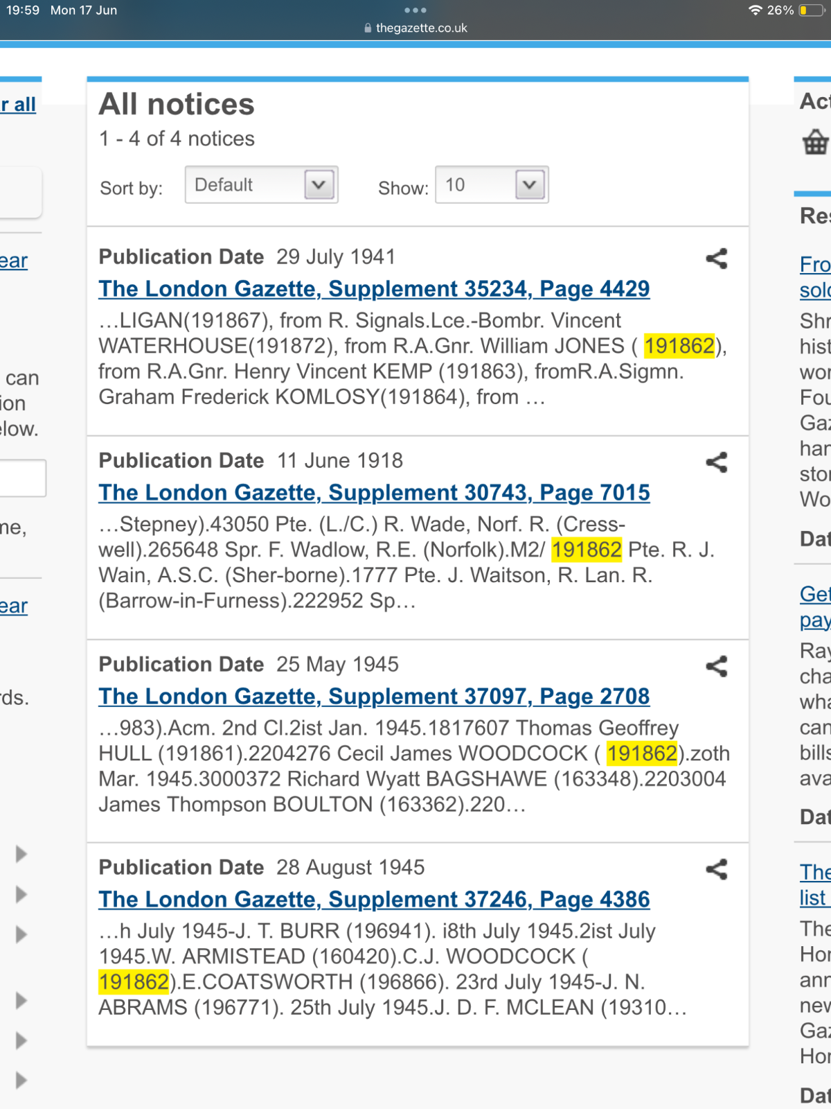 ROBERT JAMES WAIN - RASC - Pte. M2/191862 - Medals - The Great War ...