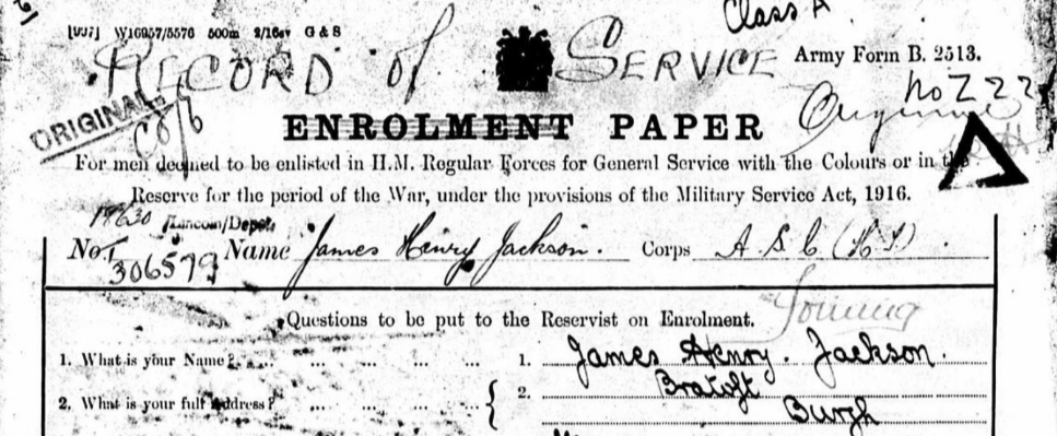 ASC (HT) Casualty Form - Active Service B. 103 I’d appreciate some ...
