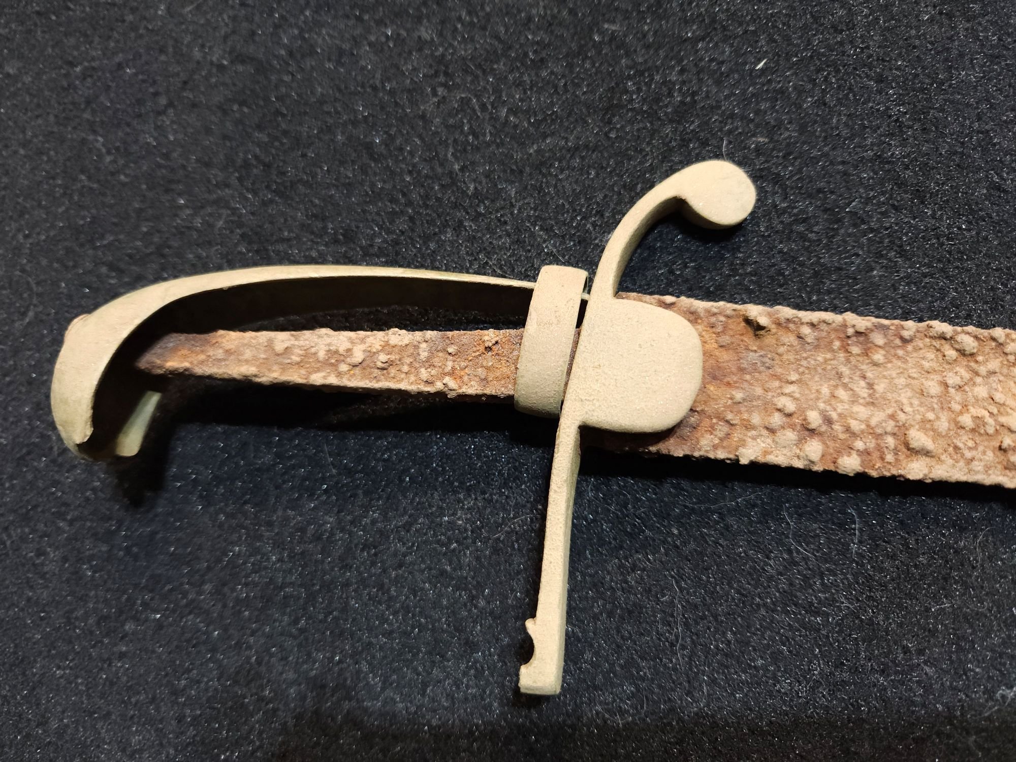 Need help identifying rusty saber found metal detecting - Arms and ...