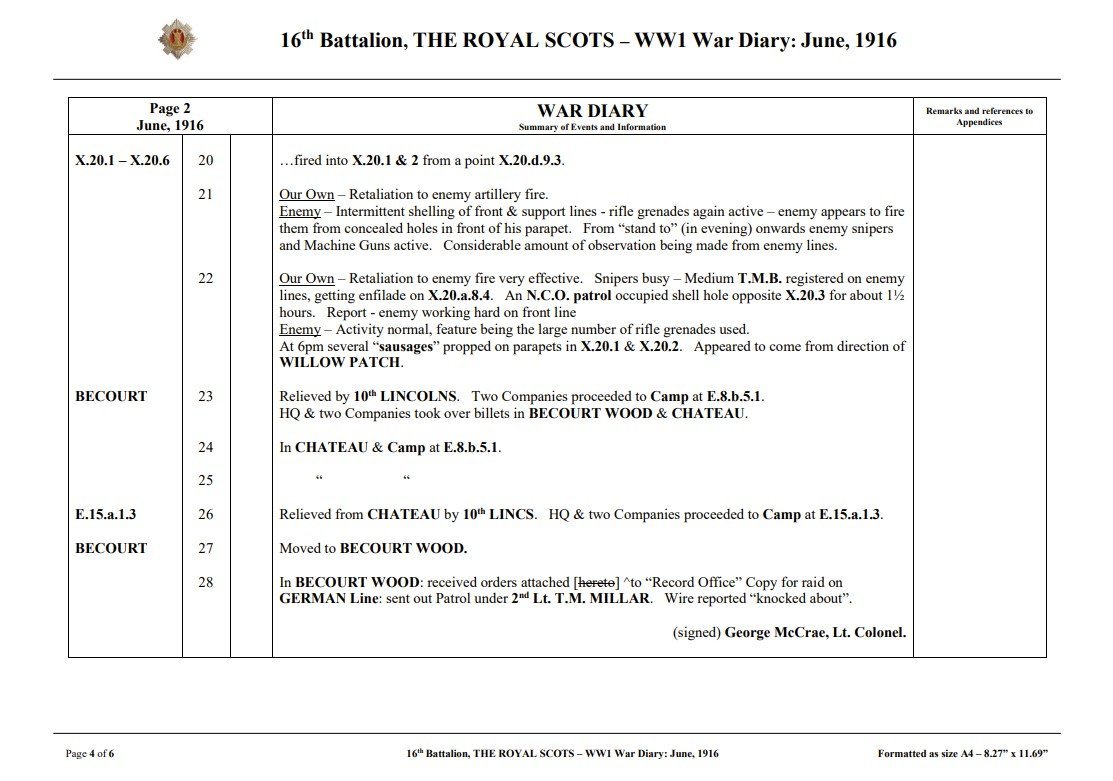 Hendry (Harry) Stewart 16th Royal Scots. - Soldiers and their units ...