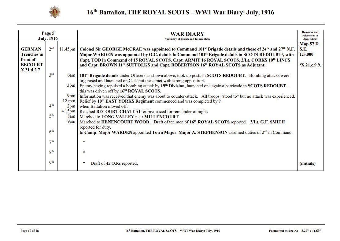 Hendry (Harry) Stewart 16th Royal Scots. - Soldiers and their units ...