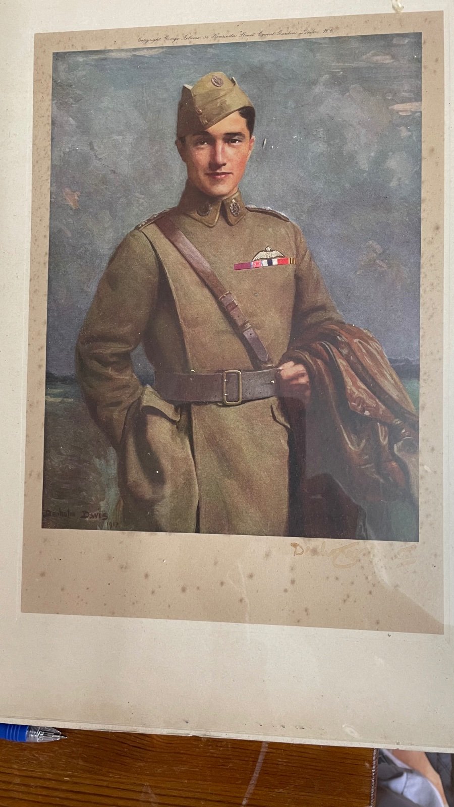 Capt Albert Ball, VC, DSO & MC - Lithograph Print - Air personnel and ...