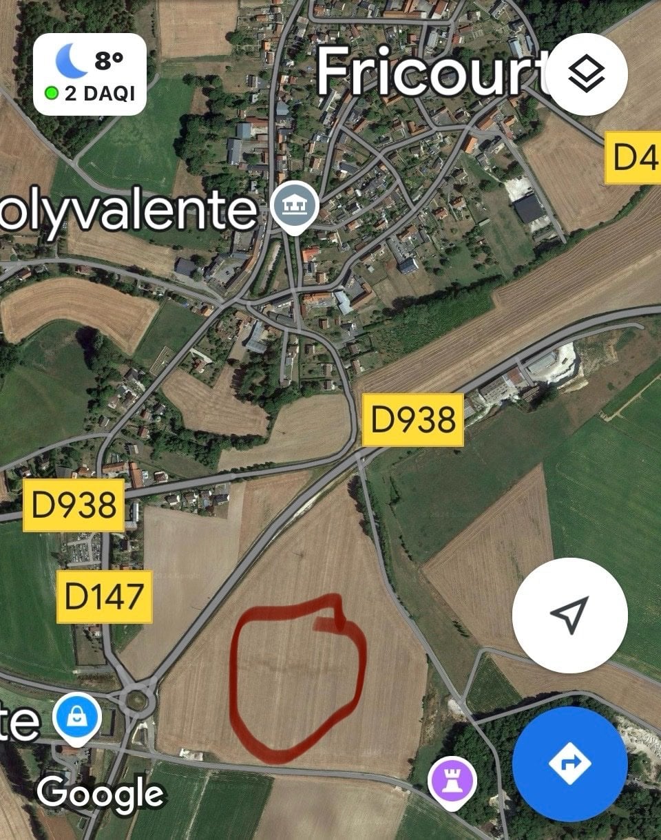 Location of ‘The Pavilion’ near Fricourt - Map Location - The Western ...