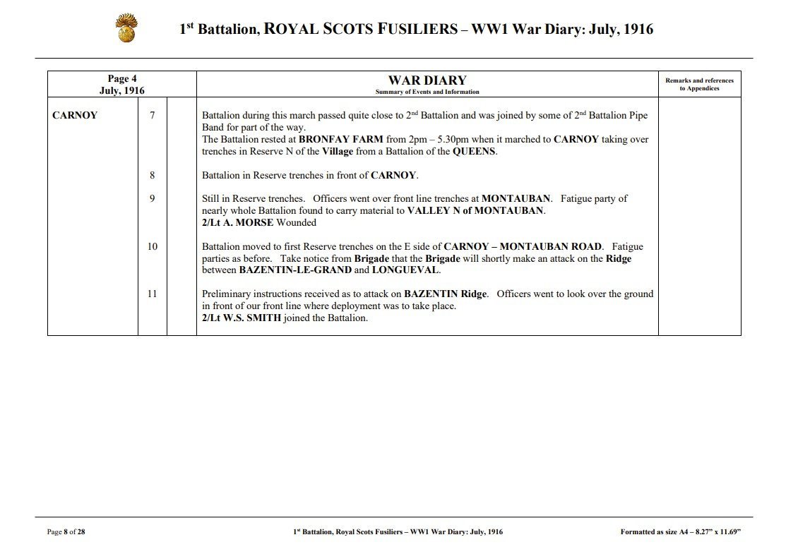 Royal Scots Fusiliers - Soldiers and their units - The Great War (1914 ...
