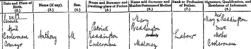 Anthony Reddington, 9th Battalion, Cameronians (Scottish Rifles) Reg No ...