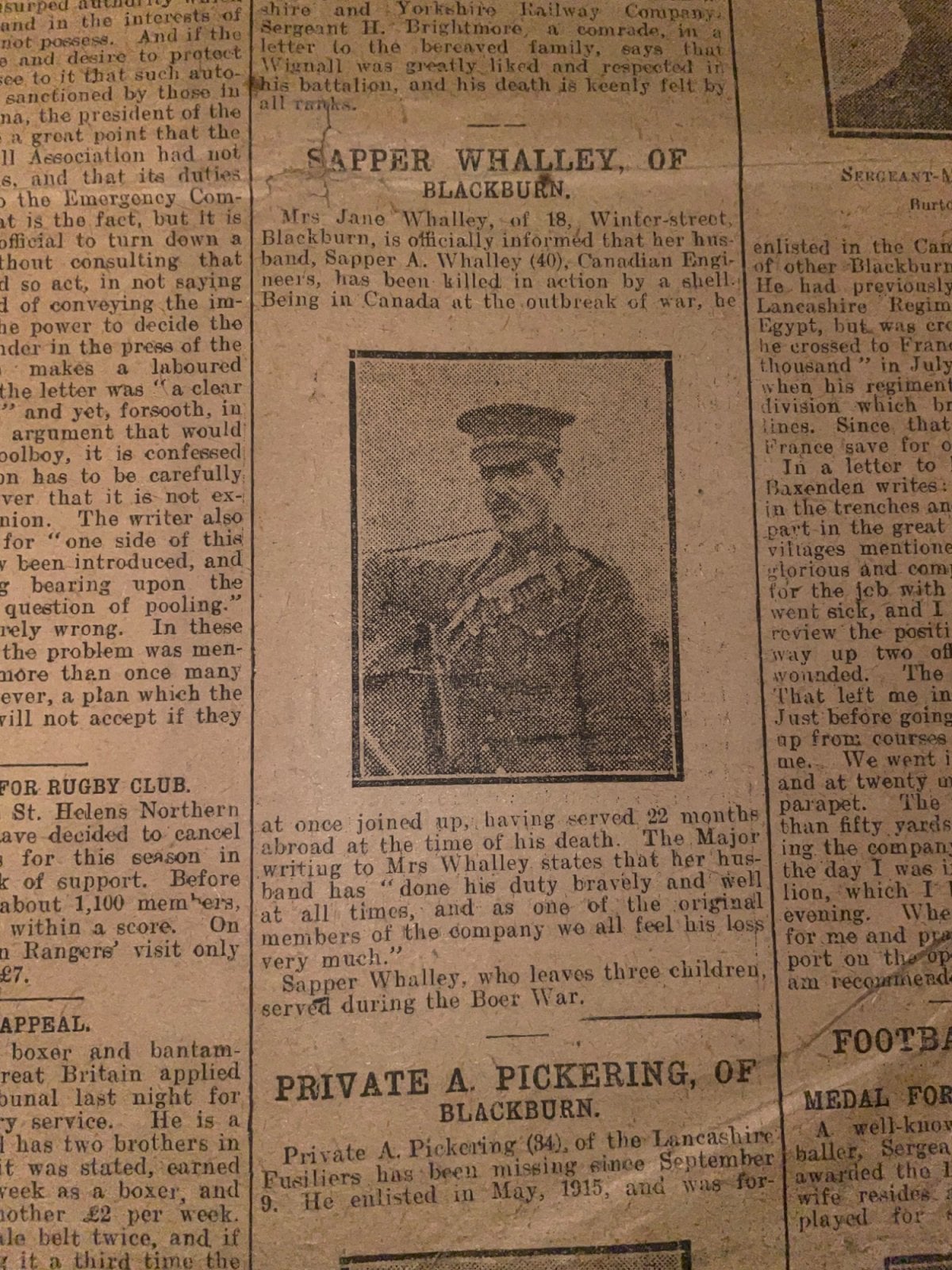 3rd field coy Canadian engineers. Tunneller? - Soldiers and their units ...