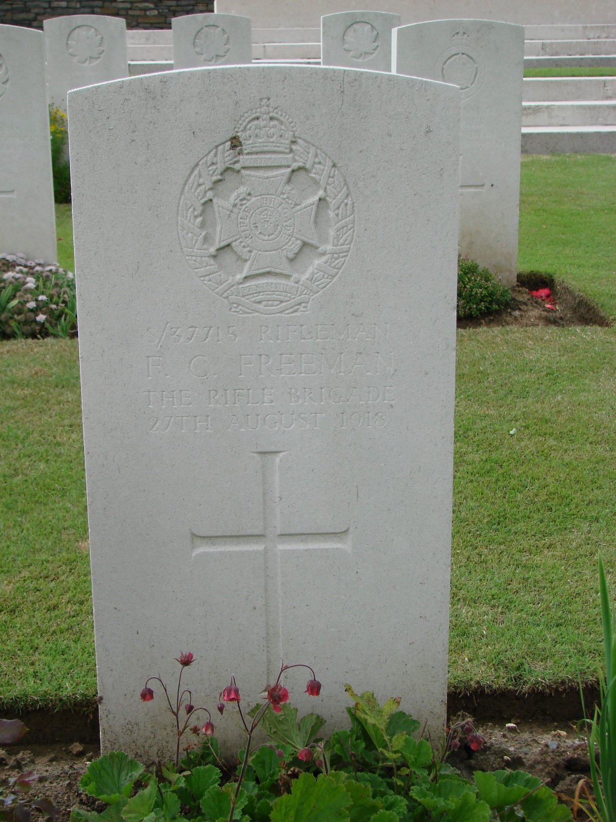 Frederick Charles Freeman - Soldiers and their units - The Great War ...