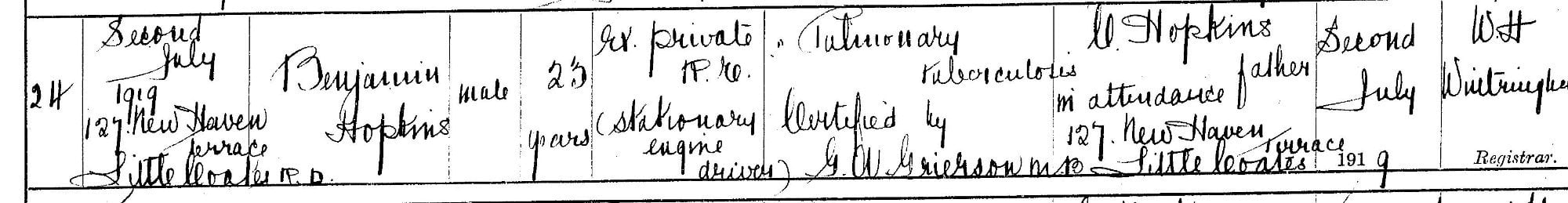 348616 Lance Corporal Benjamin Hopkins - Possible non-commemorations ...