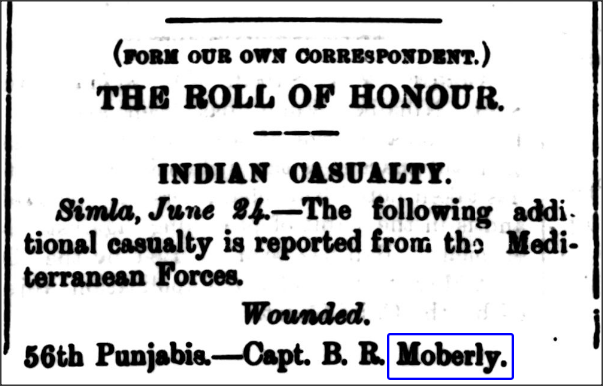 Major Bertrand Richard Moberly – did he serve in Gallipoli, possibly on ...