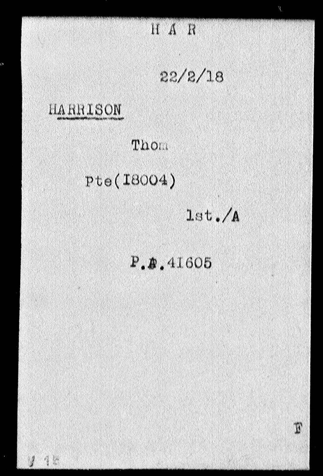 Thomas Harrison 18004 1st Battalion Leicestershire Regiment - Soldiers ...