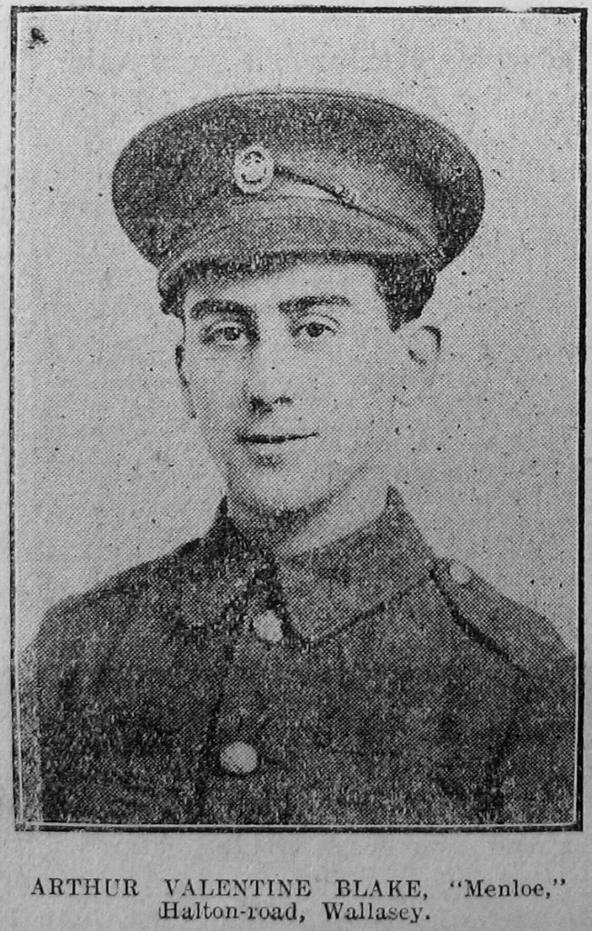 Lieutenant Arthur Valentine Blake - Soldiers and their units - The ...