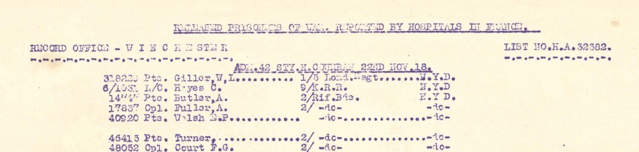 Help with POW Record - Interpreting documents - The Great War (1914 ...