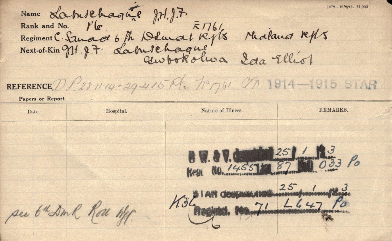 6de Onberede Skutters - German South West Africa - Soldiers and their ...