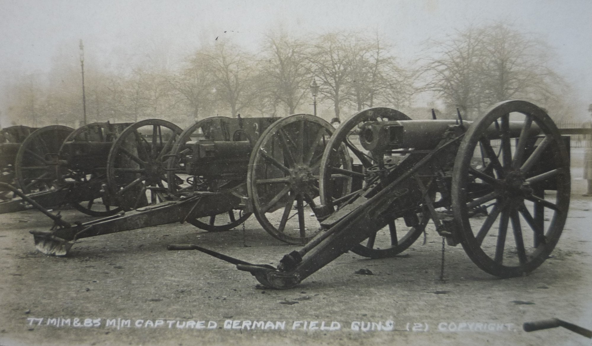 20th County of London with trophies from the Battle of Loos - Soldiers ...
