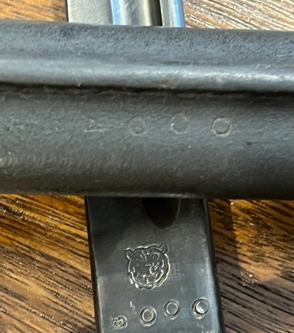 Original Leather 1907 Siamese Smiling Tiger marked Scabbards. - Arms ...