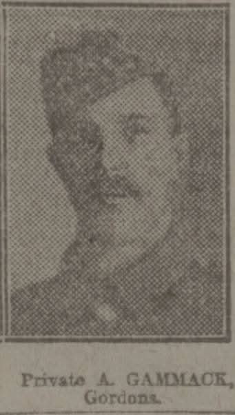 S/40067 Pte Alexander Gammack 2 GORDONS KIA 2 April 1917 - Soldiers and ...